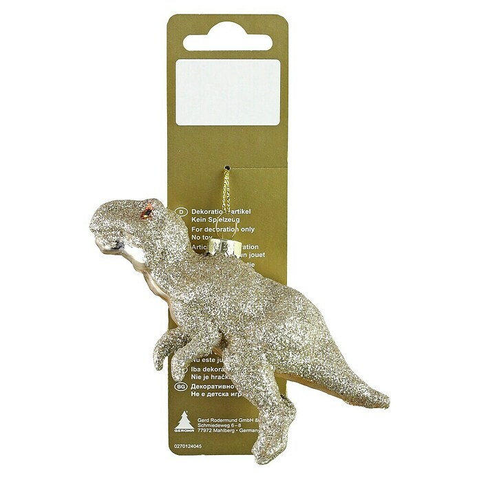 Okrasni obesek Dinozaver (Dolžina: 15 cm, Steklo) | 8496 - Weihnachten ...