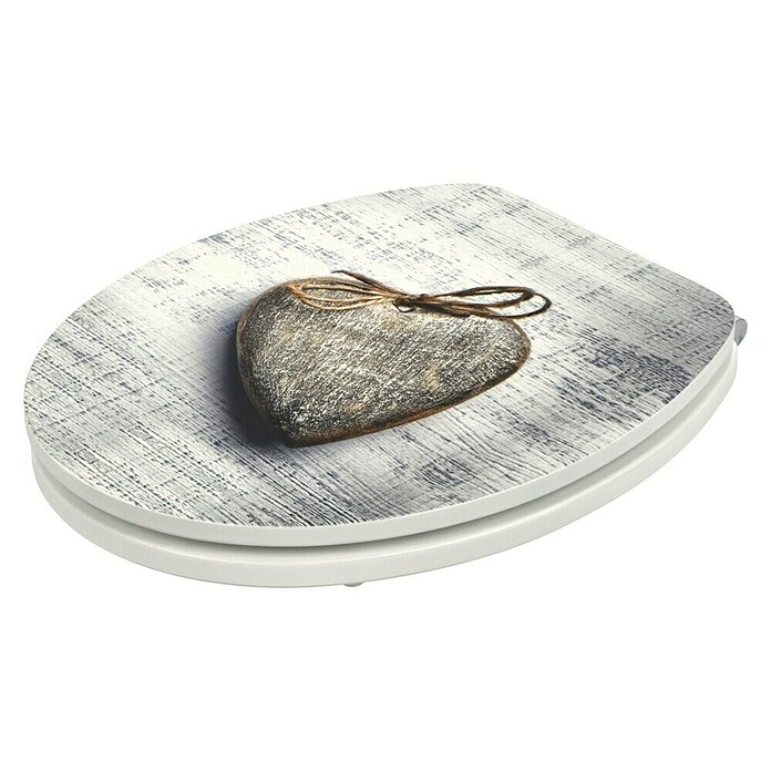 Poseidon WC daska (MDF, Sive boje, Samospuštajuća) | BAUHAUS