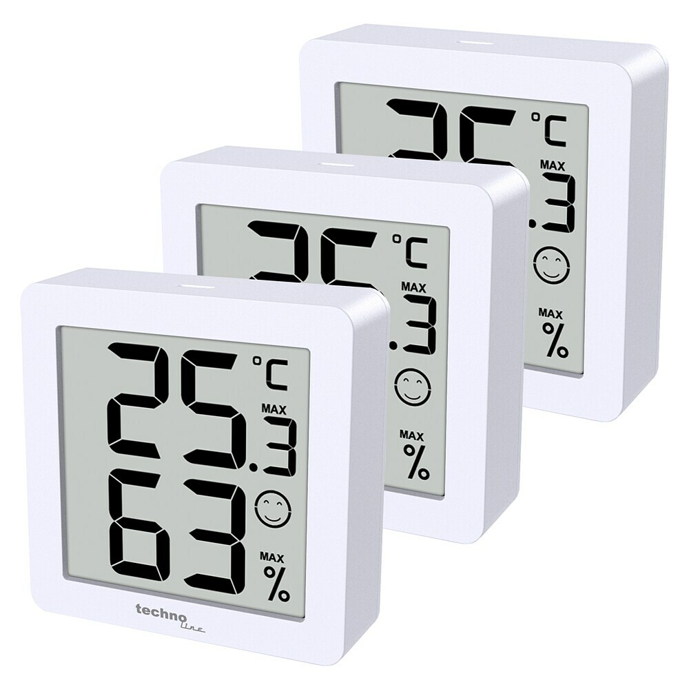 Technoline Digitales Thermo-Hygrometer 3er Set WS9425
