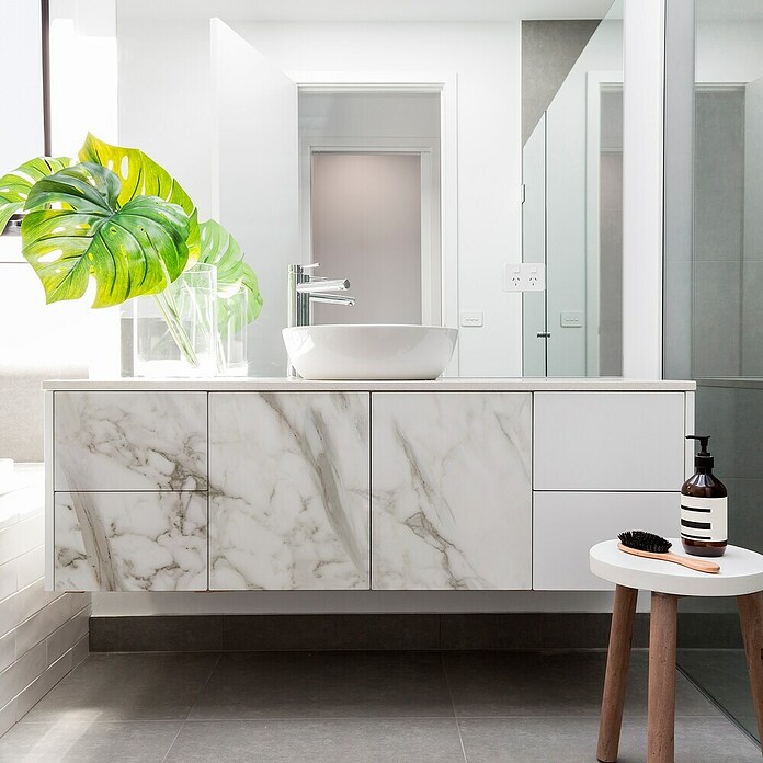 Vinilo de pared autoadhesivo Brown jasper (Blanco/Marrón, 200 x 100 cm ...