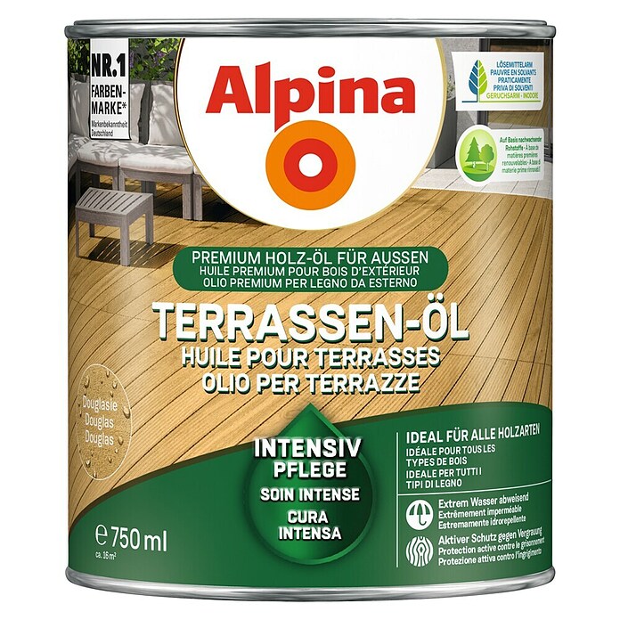 Alpina Terrassen-Öl (750 ml, Douglasie)