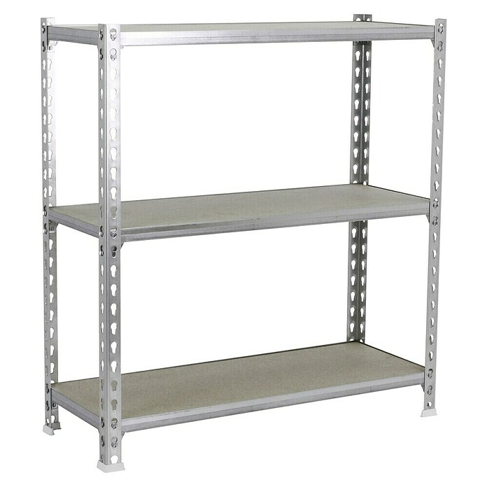 Simonrack Simonclick Metallregal Maderclick MegaPlus (H x B x T: 90 x 120 x 30 cm, Traglast pro ...