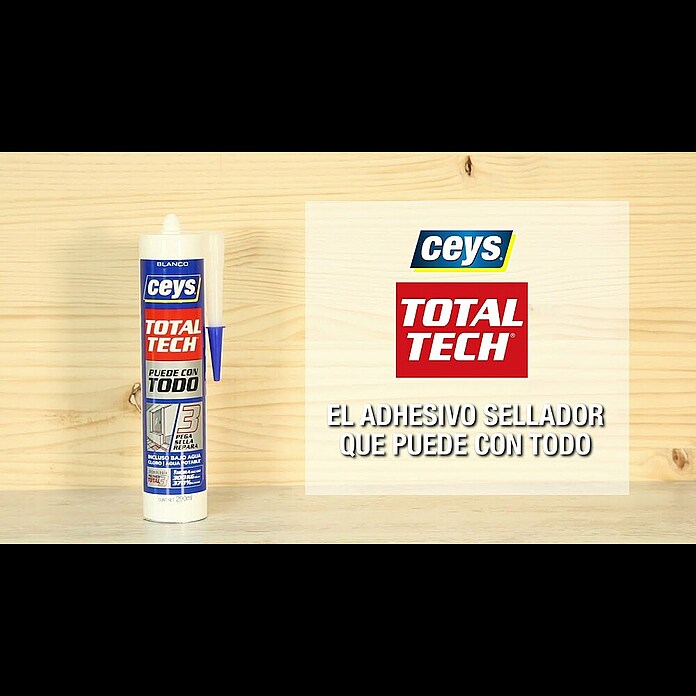 Ceys Adhesivo y sellador Total-Tech (Gris, 290 ml) | BAUHAUS