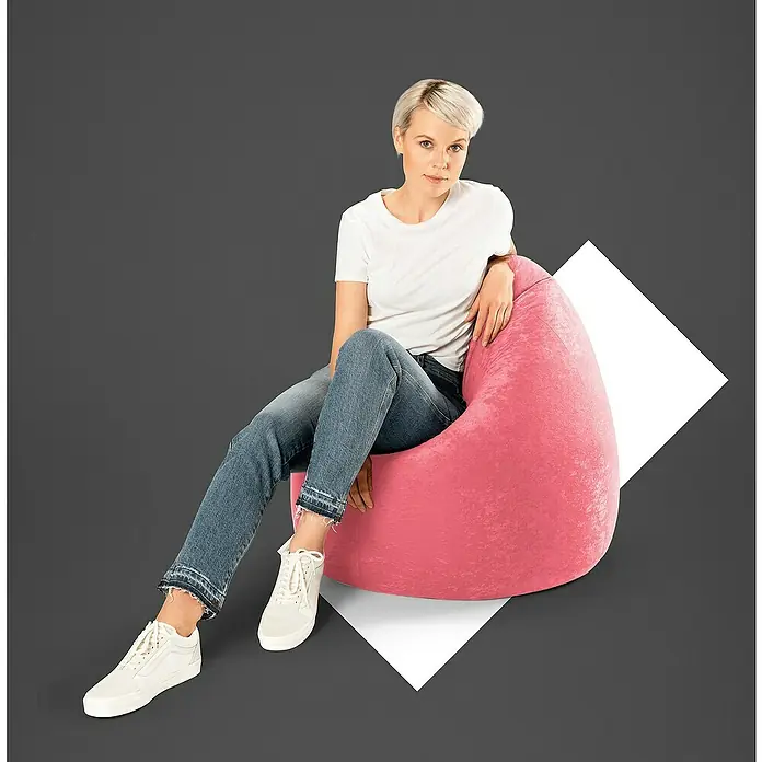 Sitting Point Sitzsack Beanbag Easy - XL, Pink, 100 % Polyester online ...