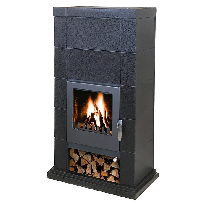 Domofire Kaminofen Lugano (8 kW, Raumheizvermögen: 160 m³, Material ...