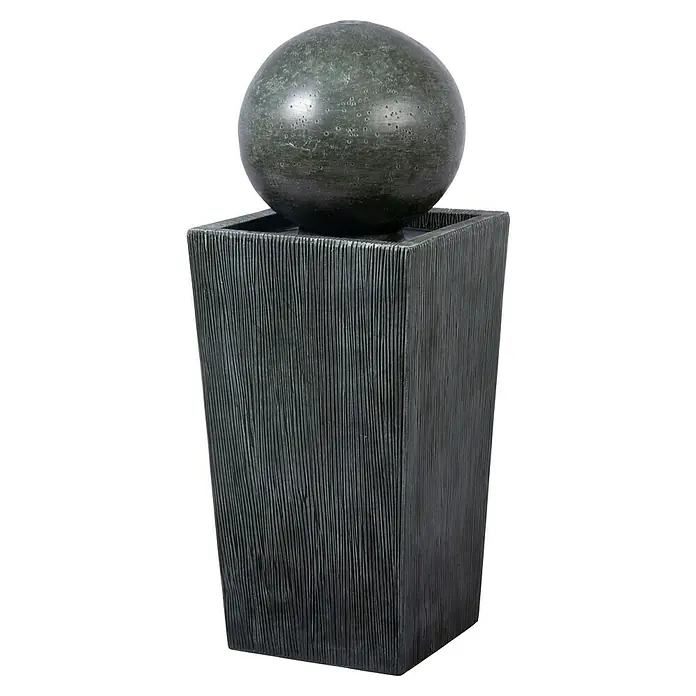 Dobar Standbrunnen Apollon + LED & Solar-Panel