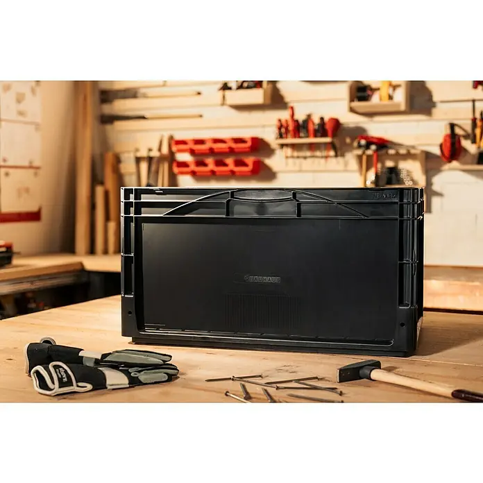 BAUHAUS Eurobox - L x B x H: 60 x 40 x 32 cm, 61 l, Schwarz online ...