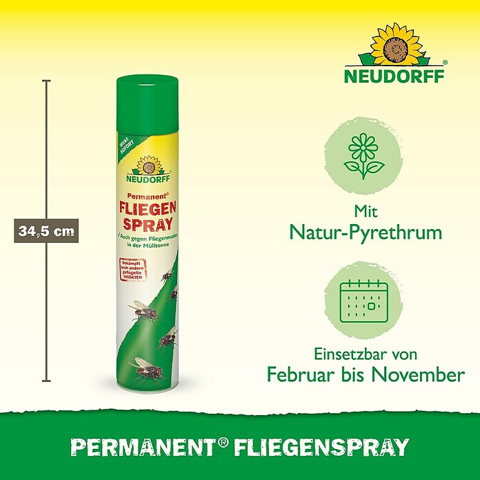 Neudorff Permanent Insekten-Spray Fliegenspray (750 ml) | BAUHAUS