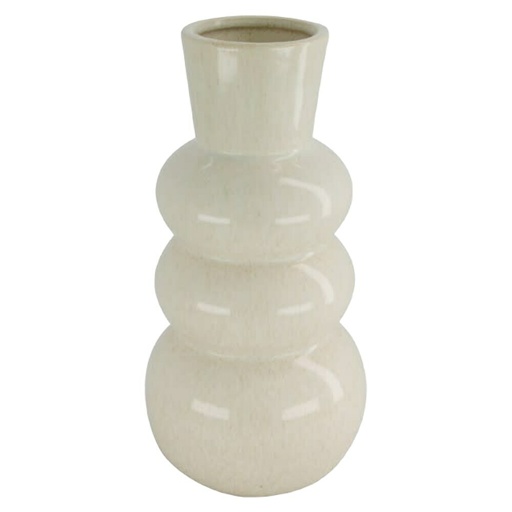 Vase - Ø x H: 16 x 30 cm, Keramik, Weiß online kaufen bei BAUHAUS