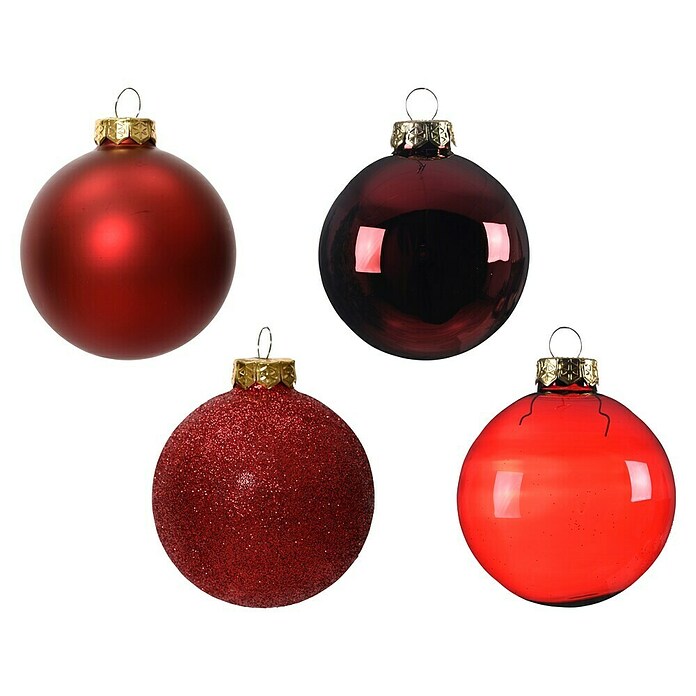 Decoris Christbaumkugel-Mix (Ochsenblut, Glas, 42 Stk.) | BAUHAUS