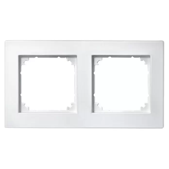Merten M-Plan Abdeckrahmen 486119 - Polarweiß matt, 2-fach, Kunststoff ...