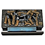 Dimplex Chimenea eléctrica Juneau XL (Negro, L x An x Al: 33 x 72 x 35 ...