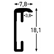 Aluminijski okvir (Bijela, Format slike: DIN A4) | BAUHAUS