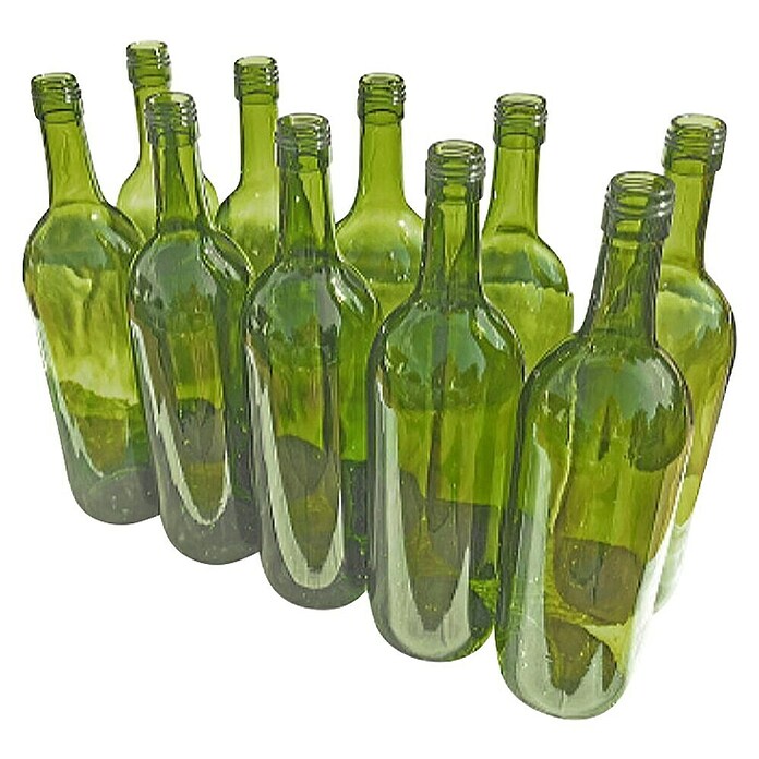 Staklena boca za vino s navojem (1 l, 10 Kom.) | BAUHAUS