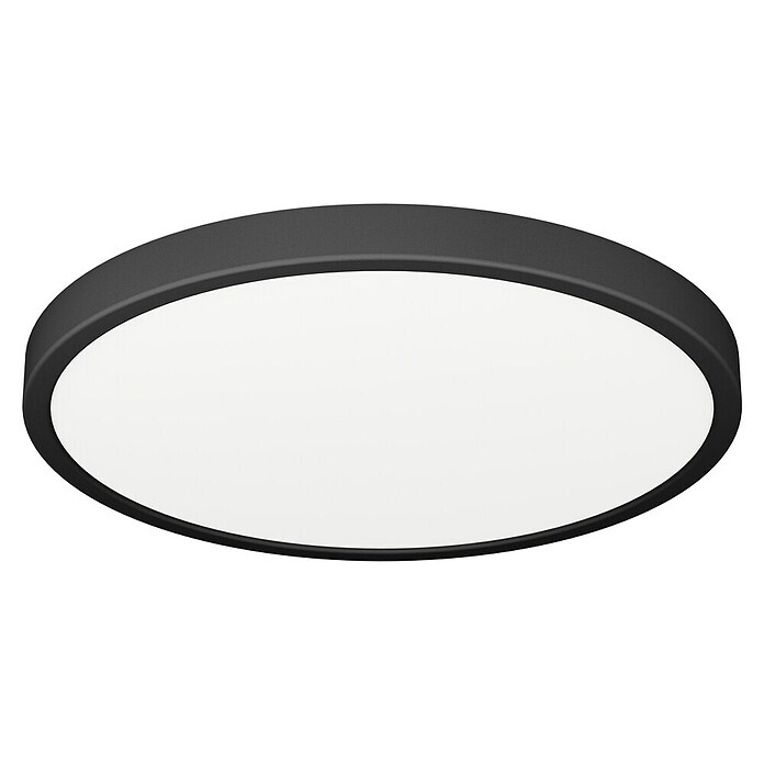 Eglo Fueva 6 LED-Panel rund (14,2 W, Ø x H: 27,8 x 2,5 cm, Schwarz ...