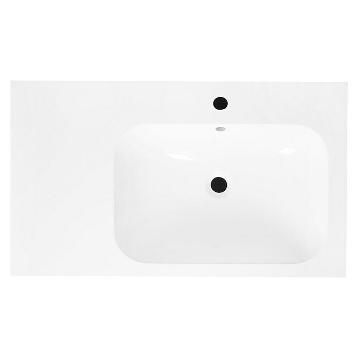 Best Design Inbouwwastafel Splash (Met overloop, Wit) | BAUHAUS