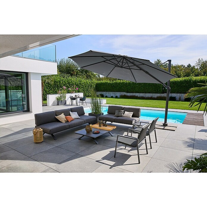 Sunfun Loungemöbel-Set Lumar/Capri (7 -tlg., Night-Grey) | BAUHAUS