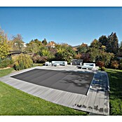 KWAD Pool-Abdeckplane Flex (L x B: 7,5 x 4 m, Kunststoff, Anthrazit ...