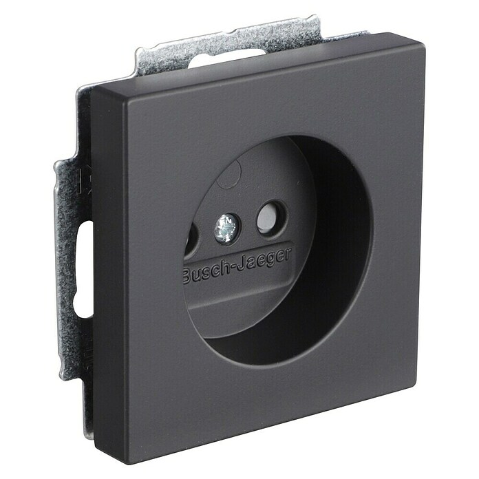 Stopcontact (Zwart, Kunststof, Inbouwmontage) | BAUHAUS