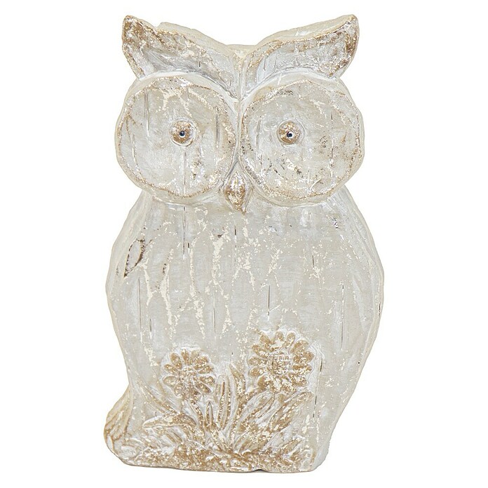 Mega Collections Dekofigur Magical Eule (Motiv: Eule Magic, L x B x H: 15,5 x 7 x 26 cm, Creme ...