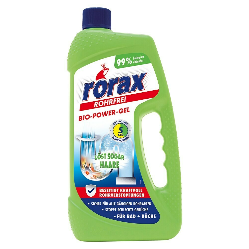 Rorax Rohrreiniger Rohrfrei Bio-Power-Gel - 1 l, Flasche online kaufen ...