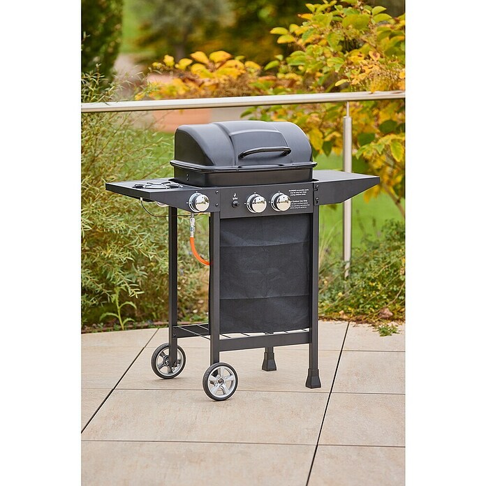 Gasgrill (Grillfläche (B x T): 45 x 34 cm, 4,7 kW, Anzahl Brenner: 2 ...