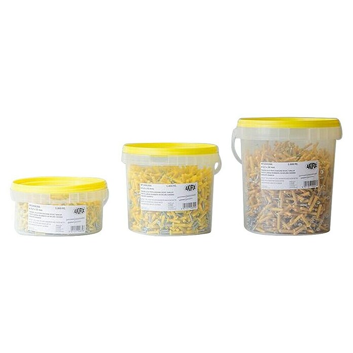 Placafix Taco con tornillo (Diámetro cabeza: 6 mm, Longitud taco: 38 mm ...