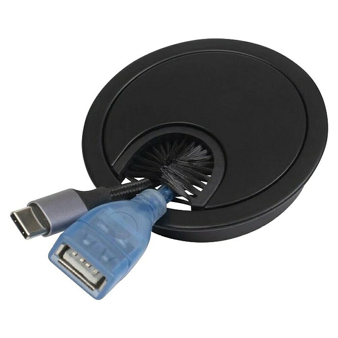 Walteco Rozeta za kabele (Crna, Promjer: 60 mm) | BAUHAUS