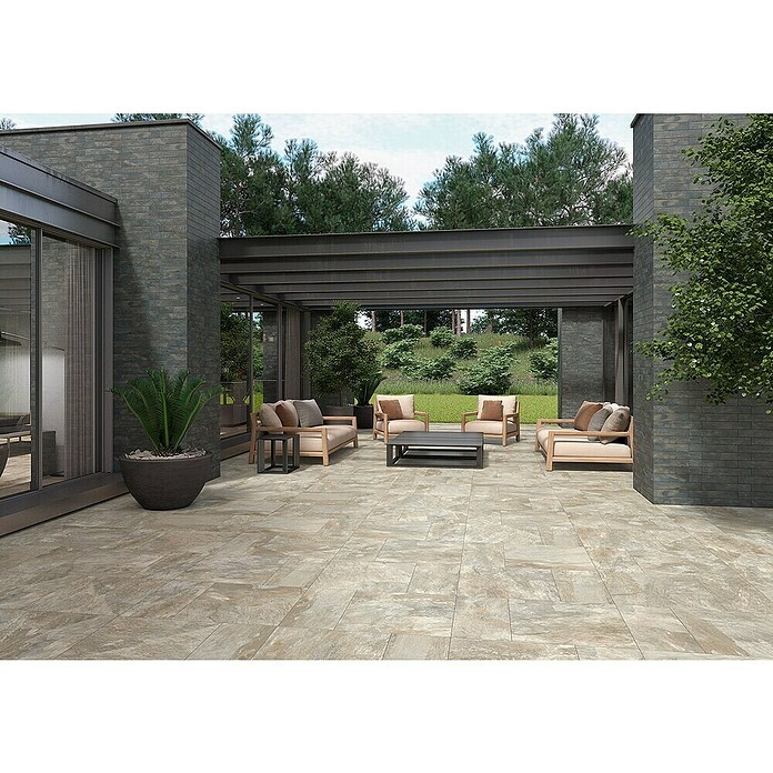 Decocer by Cinca Feinsteinzeugfliese Slate (60 x 60 cm, Graubeige, Matt ...