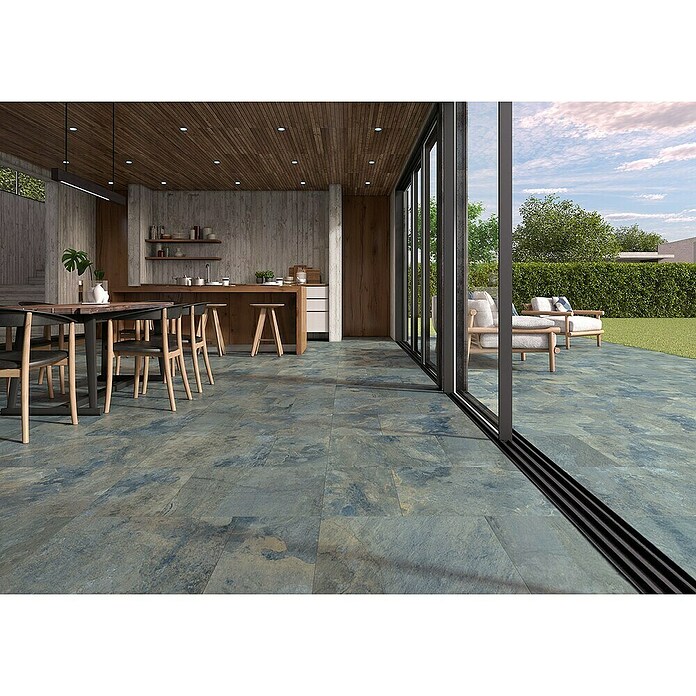 Decocer by Cinca Feinsteinzeugfliese Slate (60 x 60 cm, Azul, Matt ...