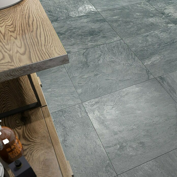 Decocer by Cinca Feinsteinzeugfliese Slate (60 x 60 cm, Anthrazit, Matt ...