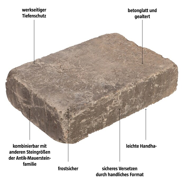 Pflasterstein Times (Muschelkalk, 20 x 30 x 7 cm, Rechteckig) | BAUHAUS