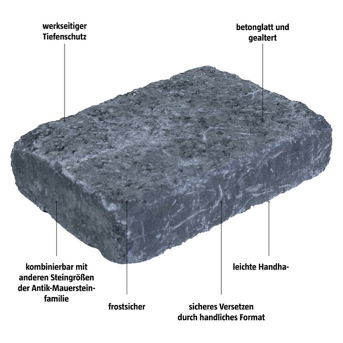 Pflasterstein Times (Anthrazit, 20 x 30 x 7 cm, Rechteckig) | BAUHAUS