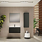 Mueble de lavabo Cristal (L x An x Al: 45 x 60 x 40 cm, Negro) | BAUHAUS