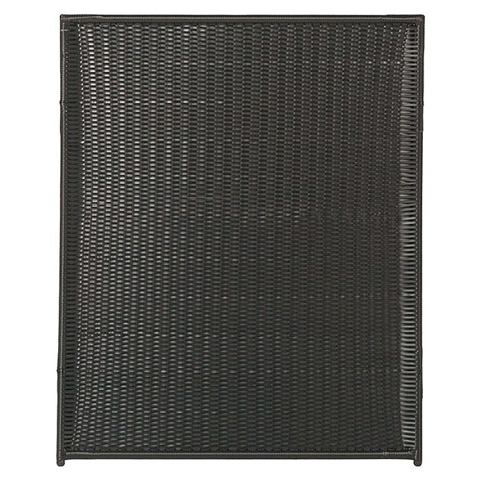 Plus Sichtschutzelement Trend (Schwarz, Material: Polyrattan) | BAUHAUS