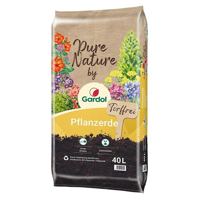 Gardol Pure Nature Pflanzerde (40 l, Torffrei) | BAUHAUS