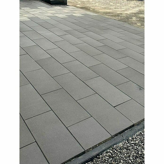 Betontegel Opritsteen Zwart (Beton, l x b x d: 30 x 60 x 6 cm, Zwart ...