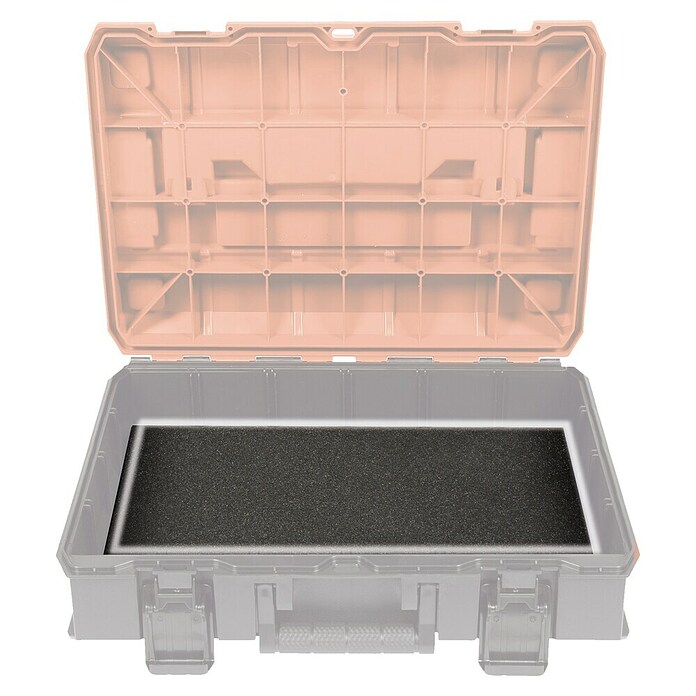 Einhell Systemkoffer E-Case S-F (L x B x H: 44,4 x 33 x 13,1 cm, Polypropylen, Traglast: 25 kg ...
