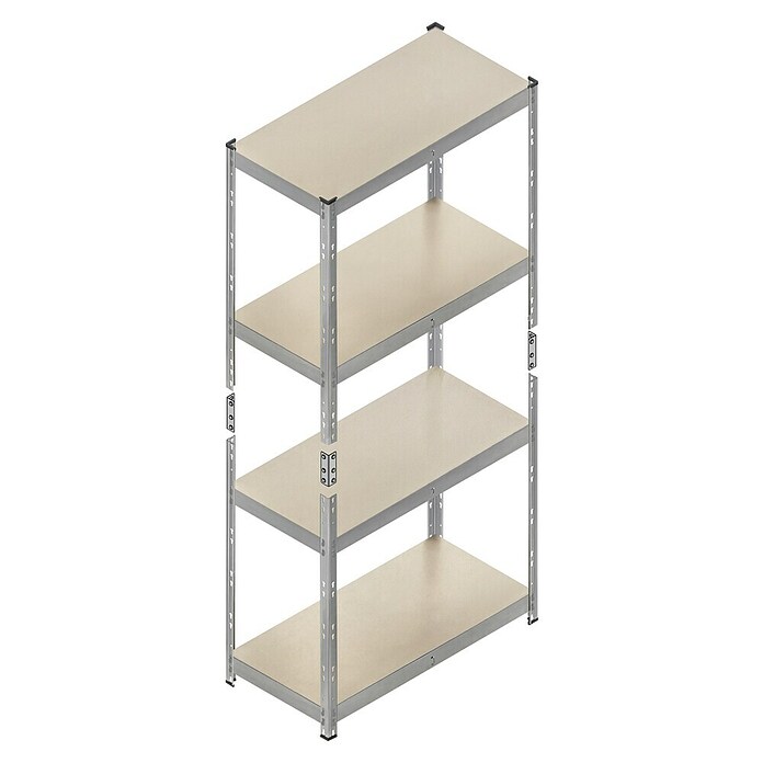 Regalux Kovinski regal (V x Š x G: 76 x 76 x 38 cm, Nosilnost na polico ...
