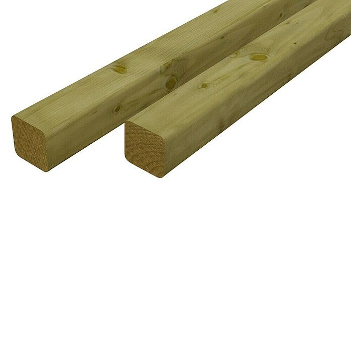 Leseni steber (180 x 7 x 7 cm, Gladko skobljano) | 7414 - Palisaden ...