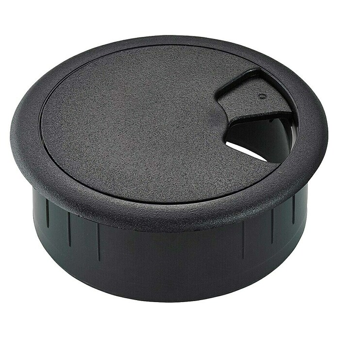 Hettich Uvodnica za kable (Črna, Premer: 60 mm) | 1151 ...