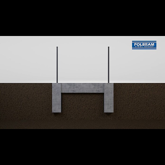 Polbram Theo Zaunelement (L x B x H: 200 x 3 x 120 cm, Stahl, Anthrazit ...