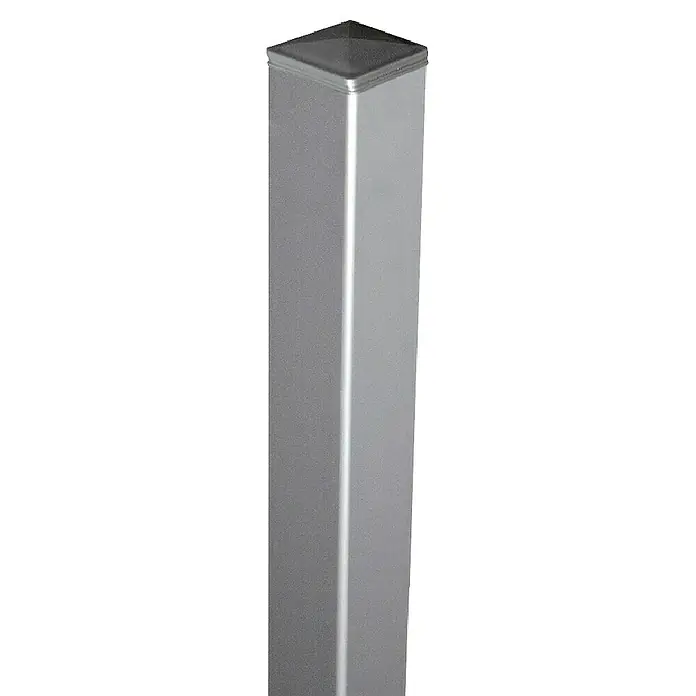 GroJa Ambiente Torpfosten - Höhe: 240 cm, Durchmesser: 60 mm, Silber ...