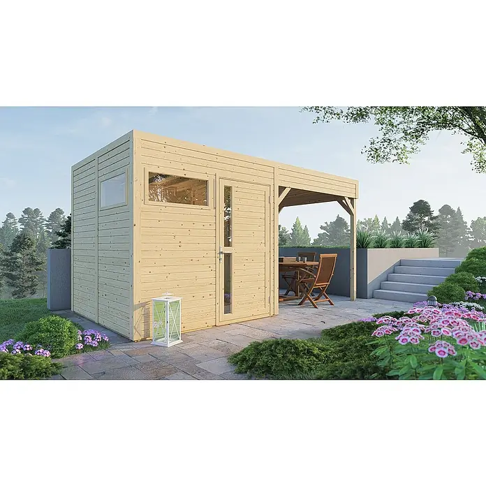 Bertilo Gerätehaus Cubus 2 Lounge online kaufen bei BAUHAUS