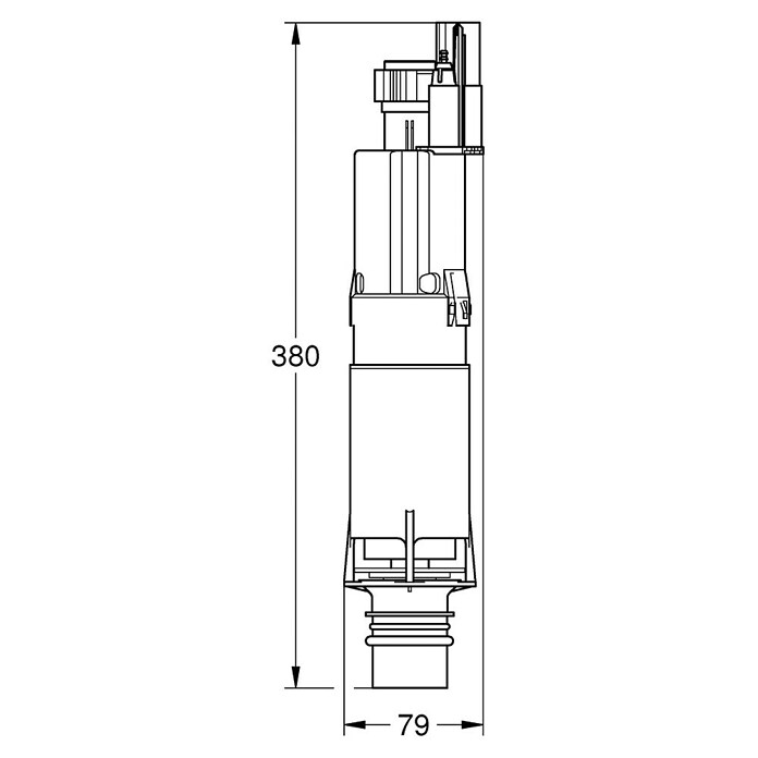 Grohe Ablaufventil Dual Flush (Geeignet für: 2-Mengen-Spülkästen) | BAUHAUS