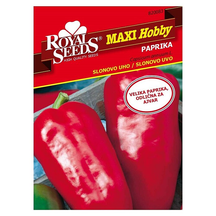 Sjeme povrća Paprika Slonovo uho (Capsicum annuum L., Berba: Kolovoz ...