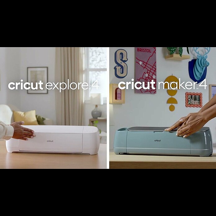 Cricut Maker Schneideplotter-Set Maker 4 + Materials Starter Bundle (2 -tlg., Bluetooth ...