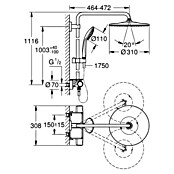 Grohe Vitalio Joy Douchesysteem System 310 (Chroom) | BAUHAUS