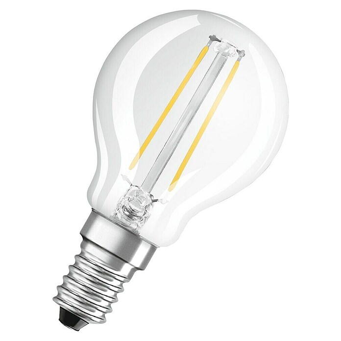 Osram Retrofit LED-Lampe Tropfenform E14 klar (E14, Nicht Dimmbar ...