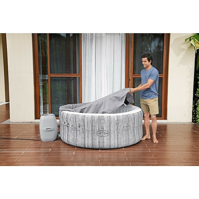Bestway Lay-Z-Spa Opblaasbare jacuzzi Fiji (Ø x h: 180 x 66 cm, Grijs ...